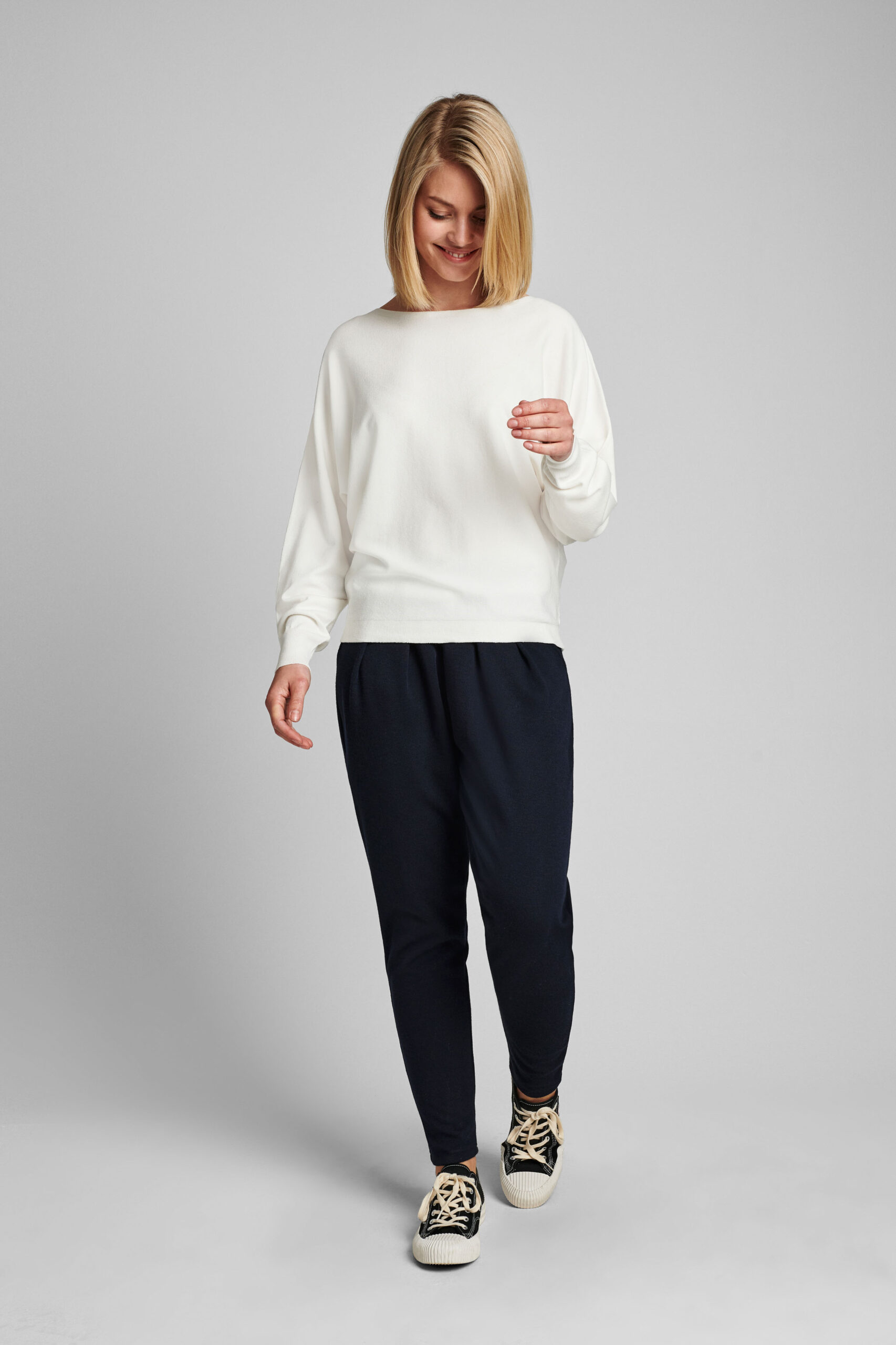 NUDAYA PULLOVER – NOOS – Cloud Dancer – Zheng Groningen